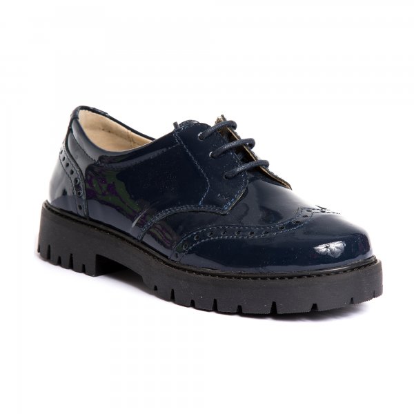 Pantofi fete din piele eleganti Frida negru lac 27-36. Incaltaminte ...