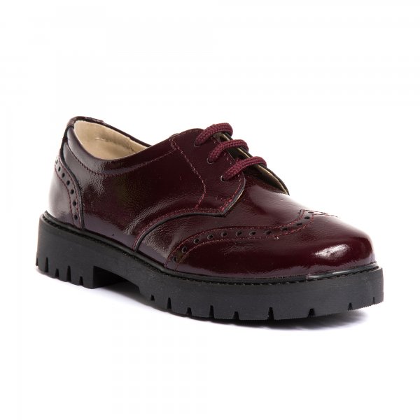 Pantofi fete din piele eleganti Frida negru lac 27-36. Incaltaminte ...